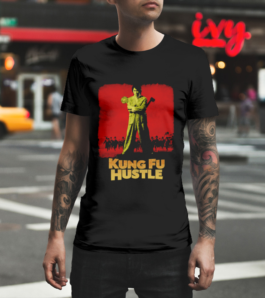 Kung Fu Hustle Axe Lollipop Scene Red T-Shirt