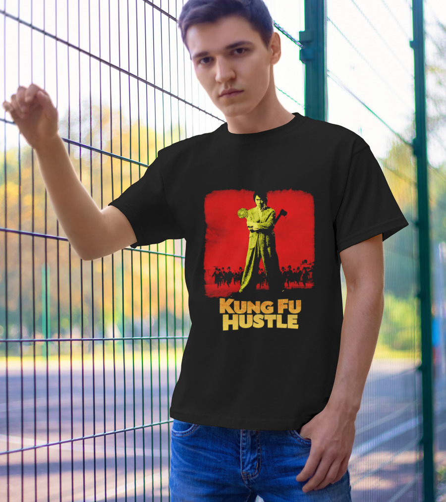 Kung Fu Hustle Axe Lollipop Scene Red T-Shirt
