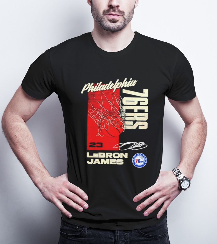 LeBron James 23 Philadelphia 76ers Basketball T-Shirt