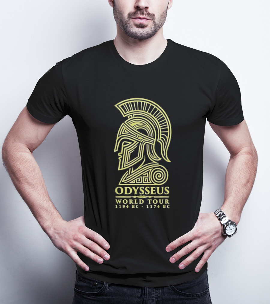 Odysseus World Tour 1194 BC 1174 BC Spartan Helmet T-Shirt