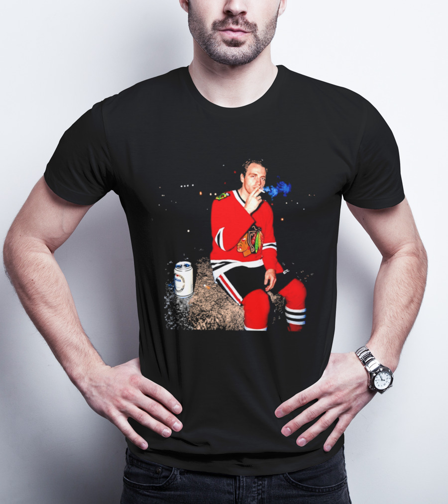 Patrick Kane Chicago Blackhawks Showtime Smoking Retro Aesthetic T-Shirt