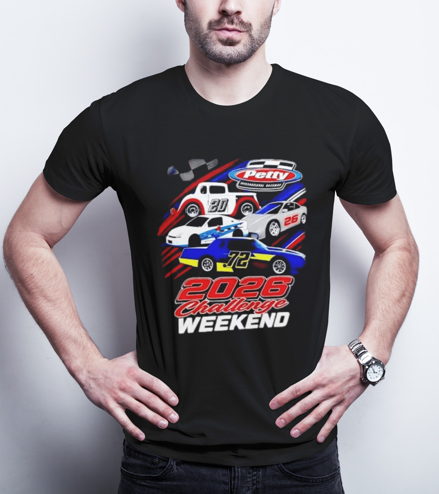 Petty International Raceway 2026 Challenge Weekend Race Cars 20 26 72 T-Shirt