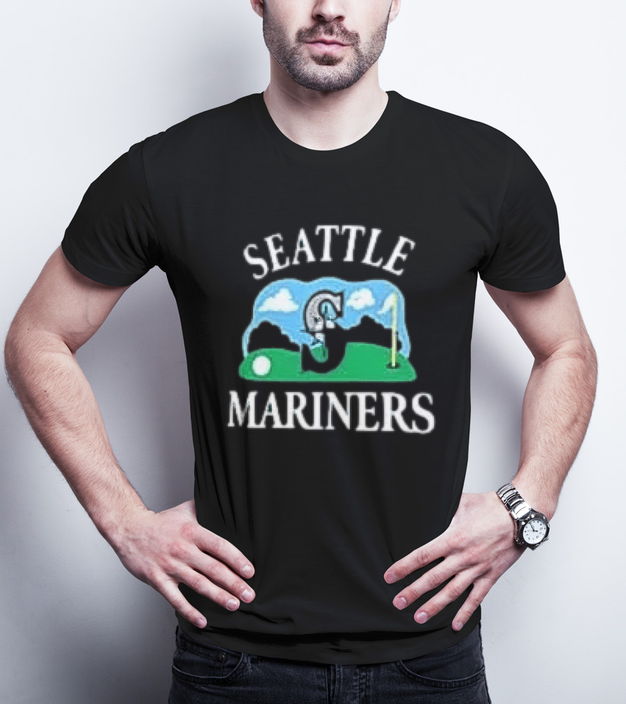 Seattle Mariners '47 Plackard Foundation Unicorn Golf T-Shirt