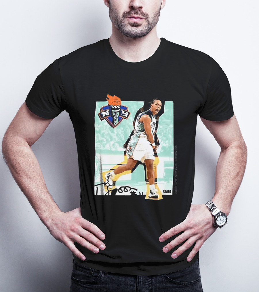 WNBA Legends Teresa Weatherspoon New York Liberty SLAM T-Shirt