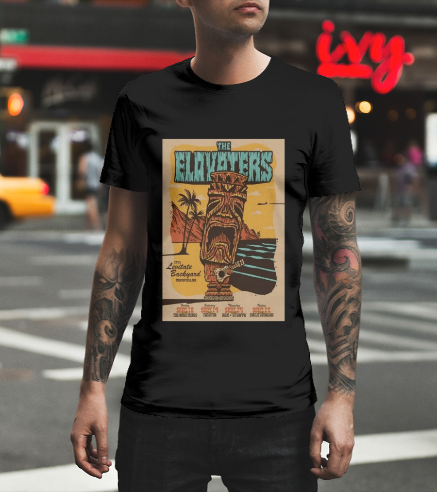 The Elovaters 2026 Levitate Backyard Marshfield MA Event With The Guess Who Max DJ Boppa Emily Rose Sept 18 25 T-Shirt