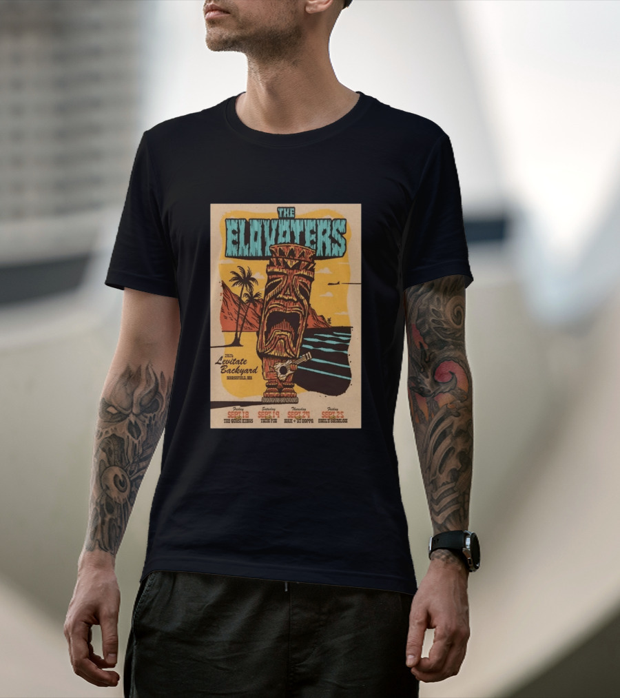 The Elovaters 2026 Levitate Backyard Marshfield MA Event With The Guess Who Max DJ Boppa Emily Rose Sept 18 25 T-Shirt