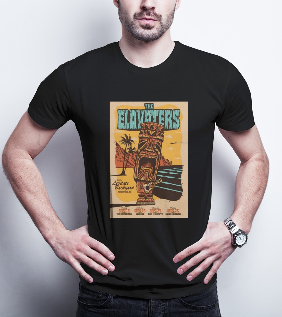 The Elovaters 2026 Levitate Backyard Marshfield MA Event With The Guess Who Max DJ Boppa Emily Rose Sept 18 25 T-Shirt