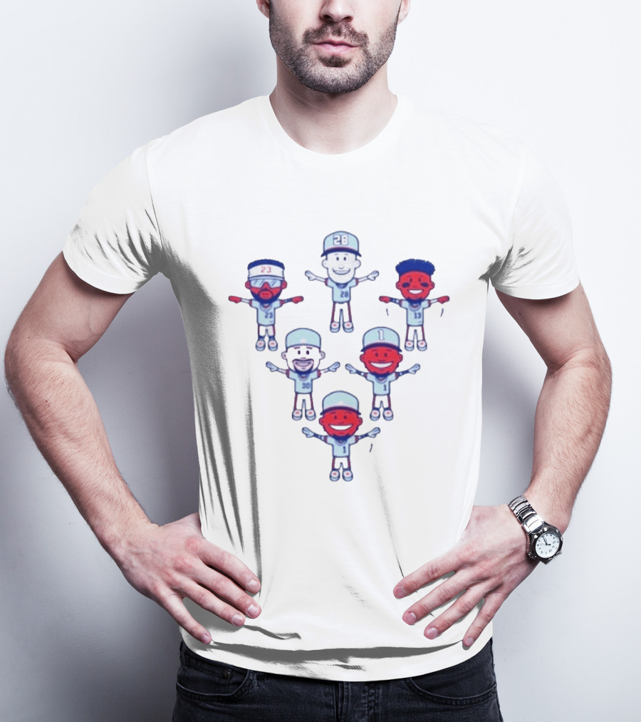 Chris Sale Keep Flying 2 Baseball Cartoon Characters With Numbers T-Shirt