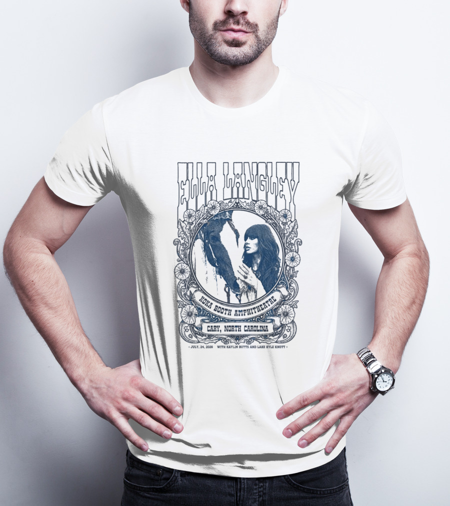 Ella Langley Kaylin Butts Lake Kyle Knott Live Koka Booth Amphitheatre Cary NC 2026 T-Shirt