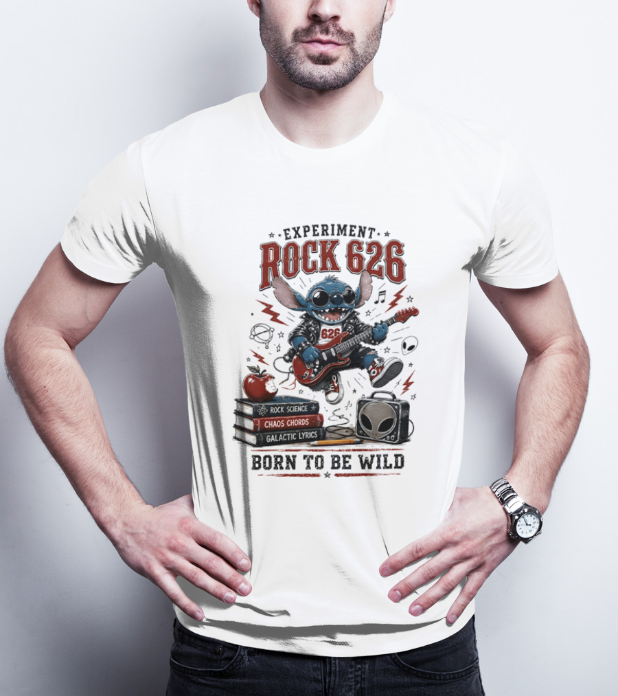 Experiment Rock 626 Born To Be Wild Music Science Chaos Chords Galactic Vibes T-Shirt