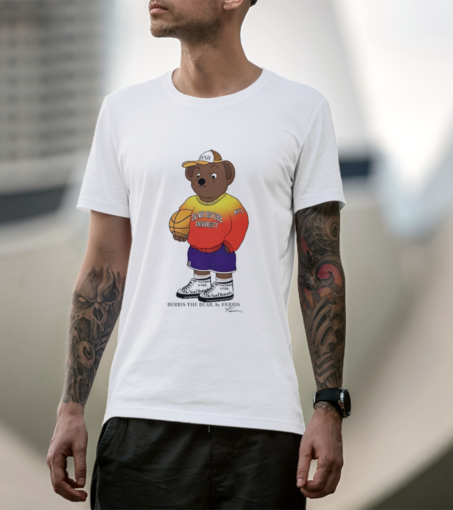 Berris The Bear Basketball Do Not Disturb University Giannis Antetokounmpo T-Shirt