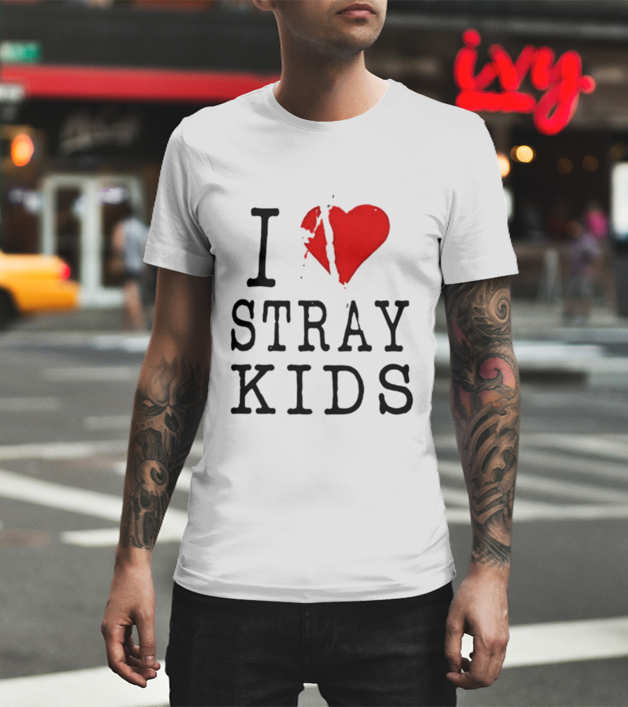 I Love Stray Kids Broken Heart T-Shirt