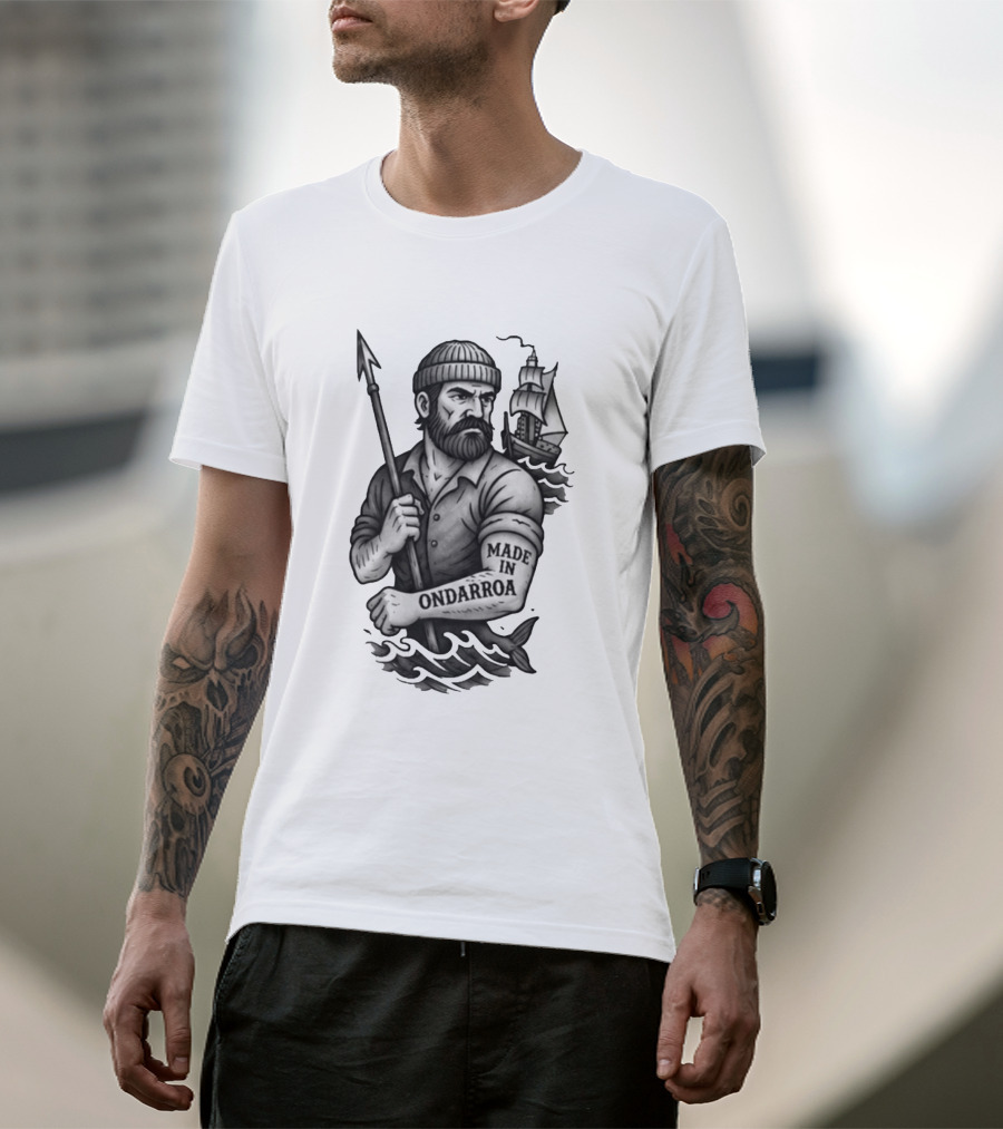 Inigo Martinez Basque Planet Made In Ondarroa Sailor And Ship T-Shirt