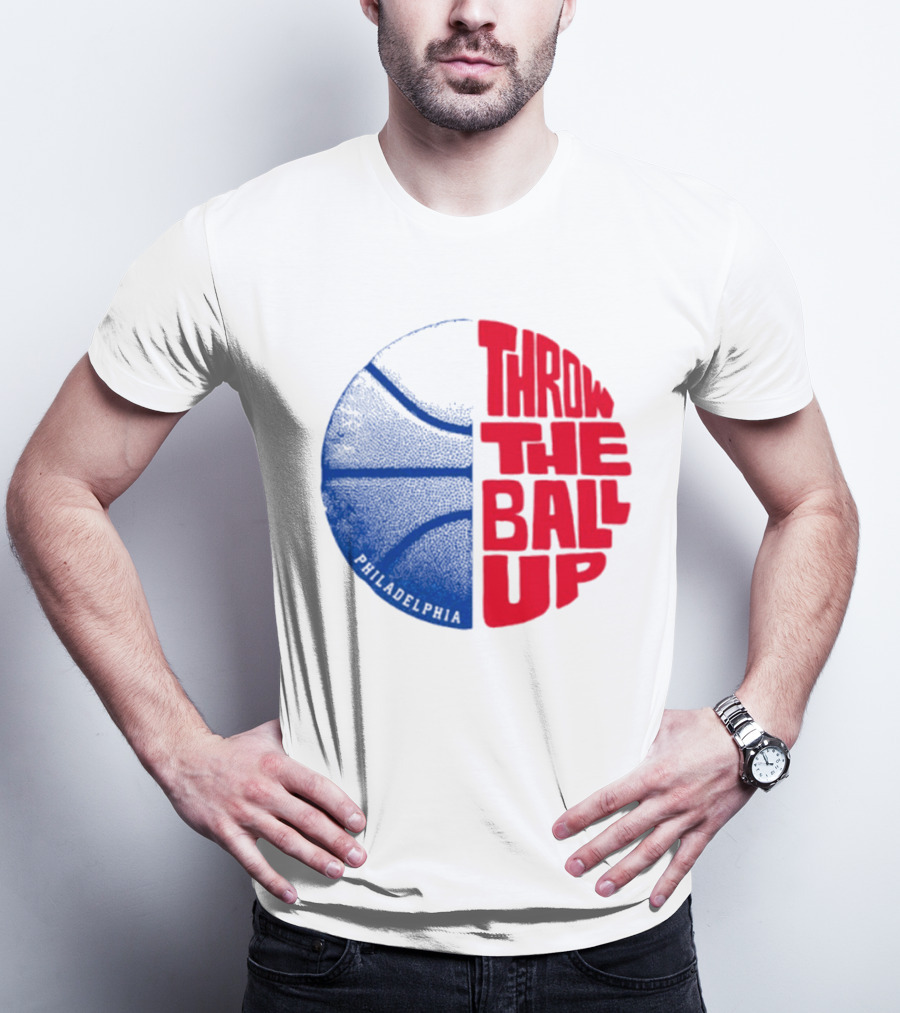 LeBron James Philadelphia 76ers Throw The Ball Up Basketball T-Shirt