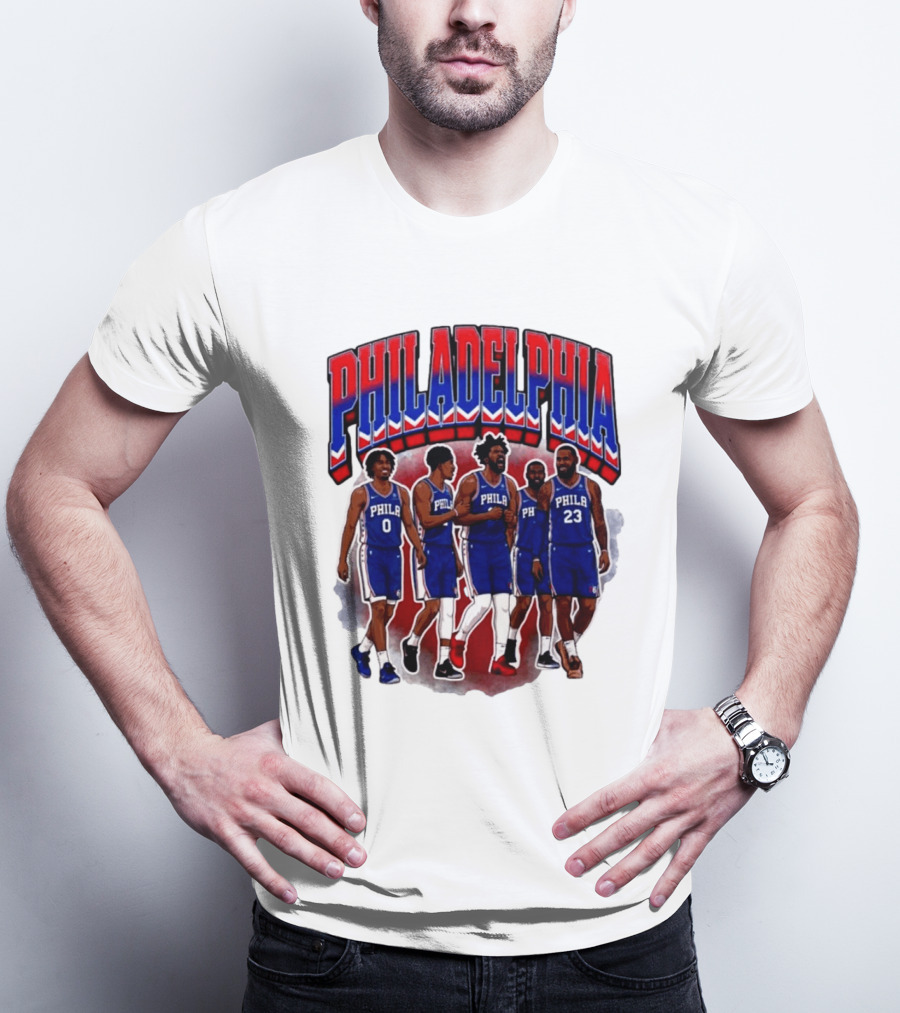 Philadelphia Basketball Starting 5 PHILA 23 0 T-Shirt