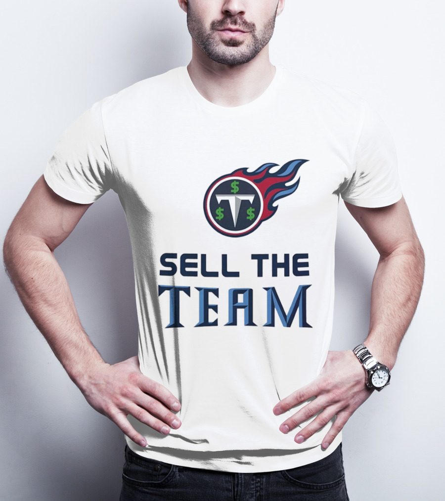Tennessee Titans Sell The Team Dollar Symbol Flame T-Shirt