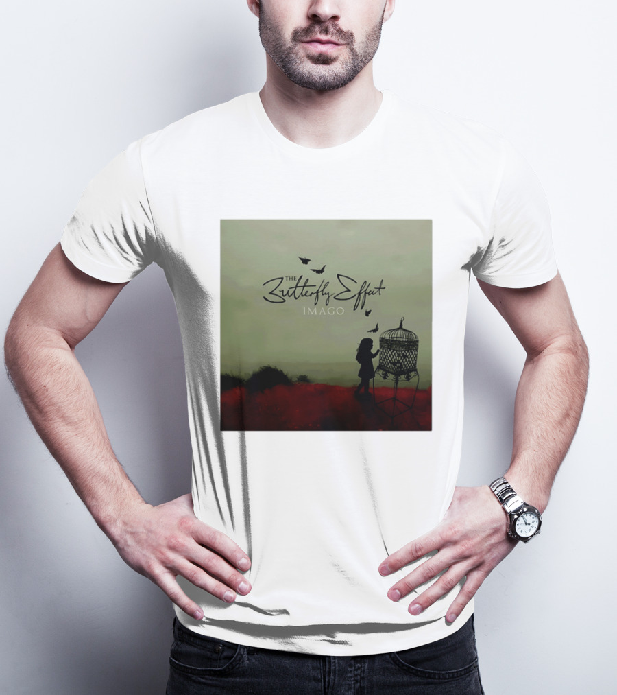 The Butterfly Effect IMAGO Silhouette With Birdcage And Butterflies T-Shirt