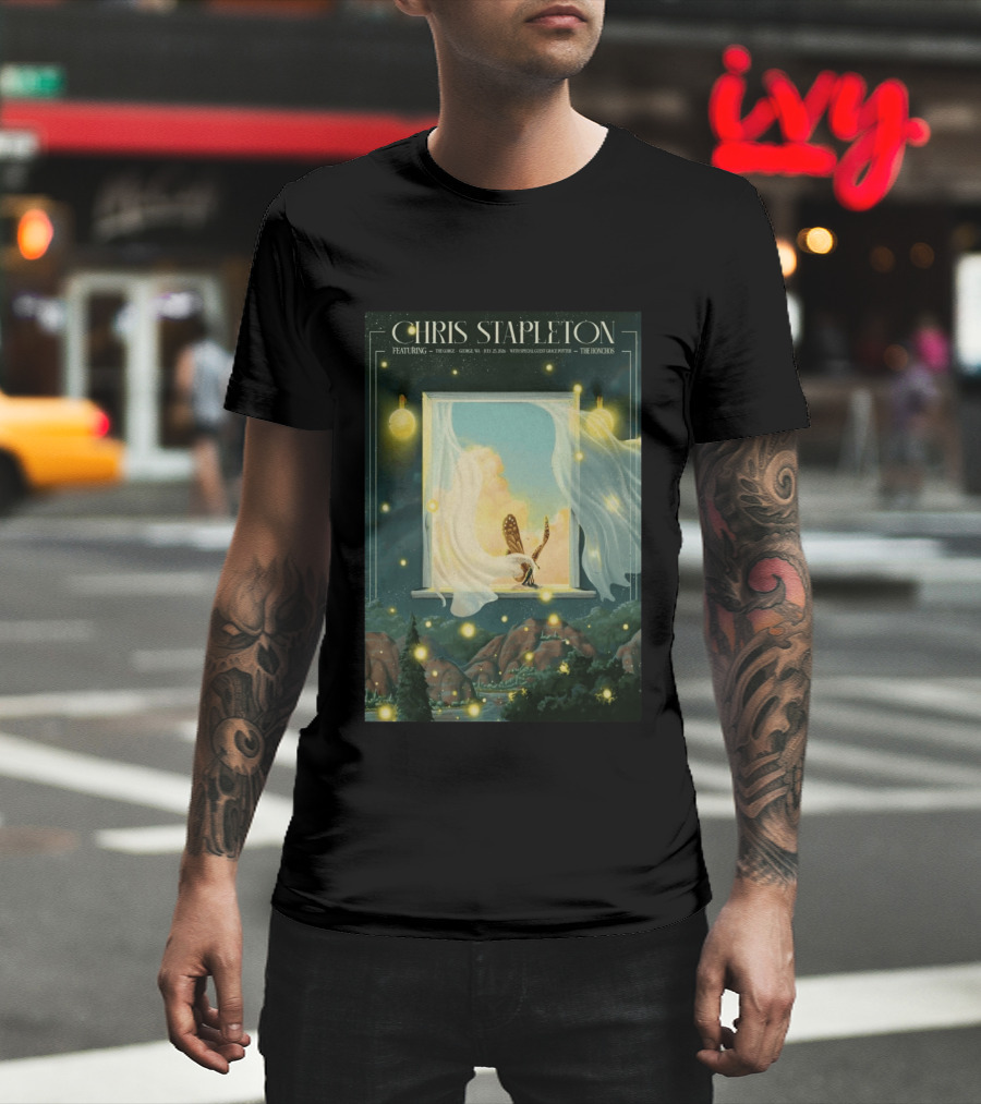 Chris Stapleton Featuring The Gorge George WA July 25 2026 With Special Guest Grace Potter The Honchos T-Shirt