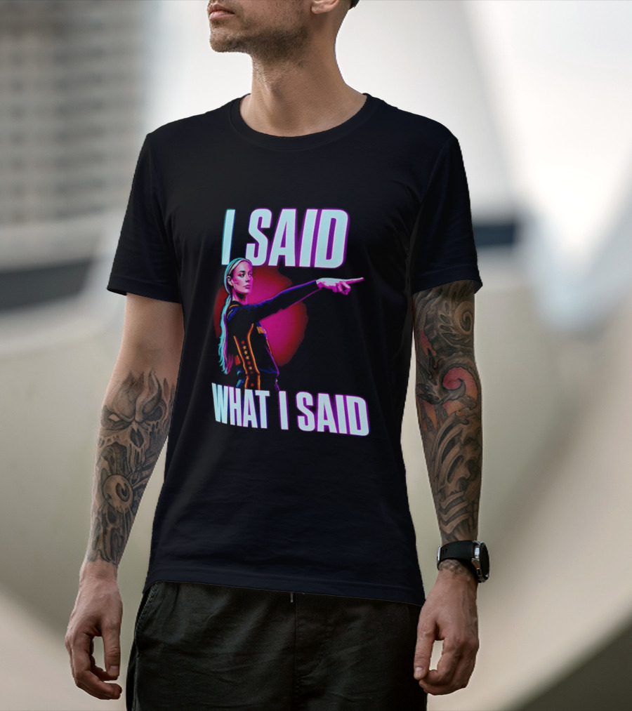 Sophie Cunningham I Said What I Said Pointing Indiana Fever WNBA Basketball T-Shirt