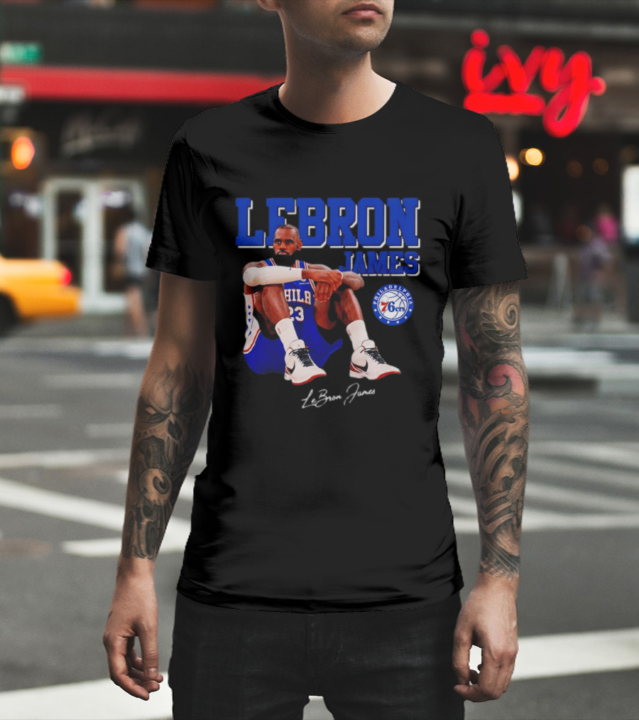 Lebron James 23 Philadelphia 76ers Basketball Phila 76ers 2026 T-Shirt