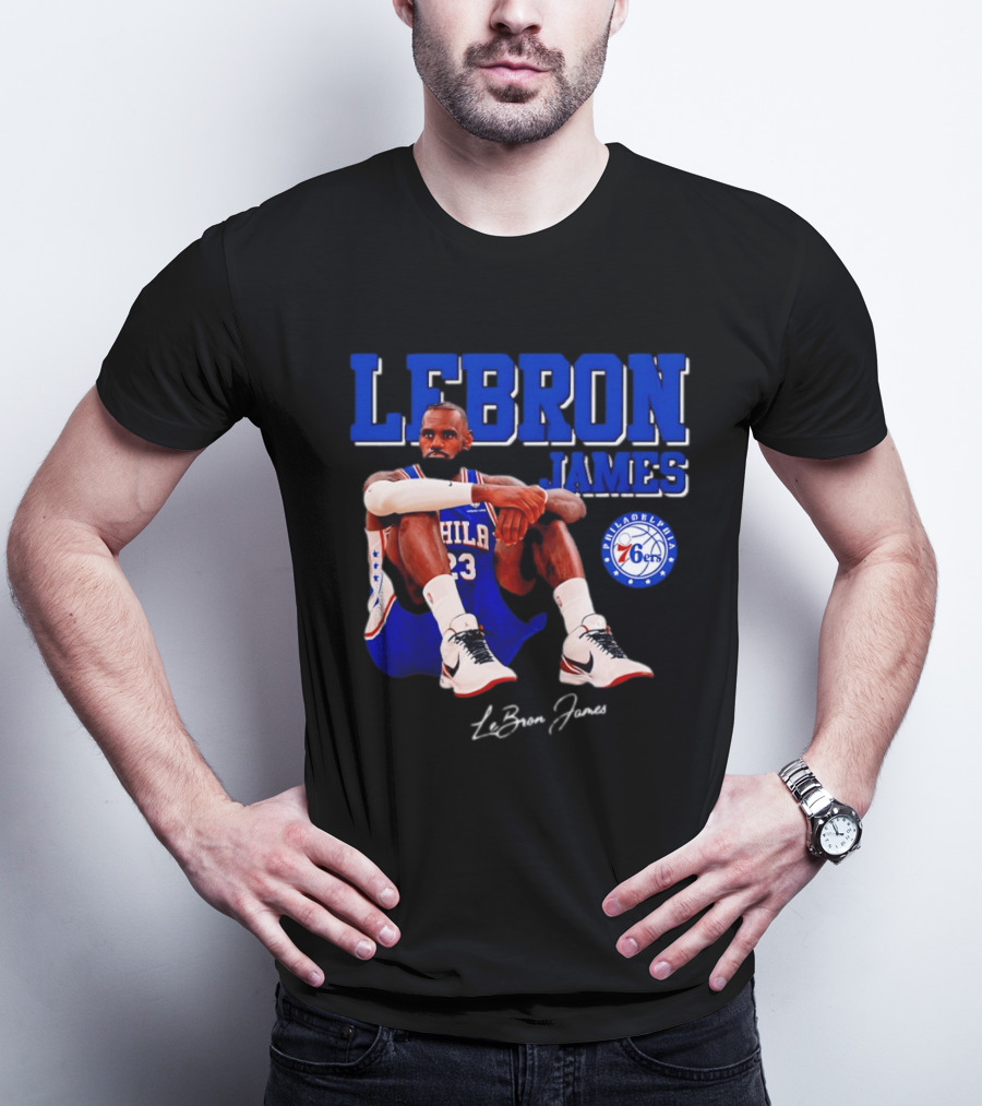 Lebron James 23 Philadelphia 76ers Basketball Phila 76ers 2026 T-Shirt