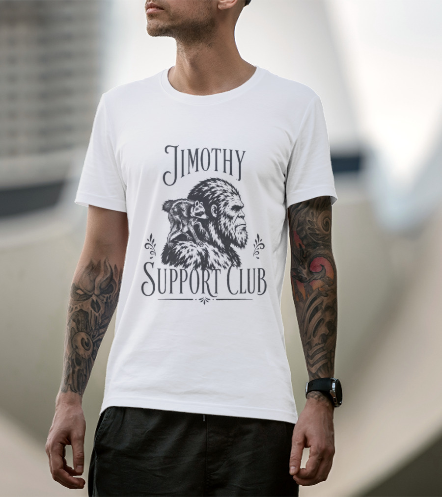Jimothy Raccoon Bigfoot Support Club T-Shirt