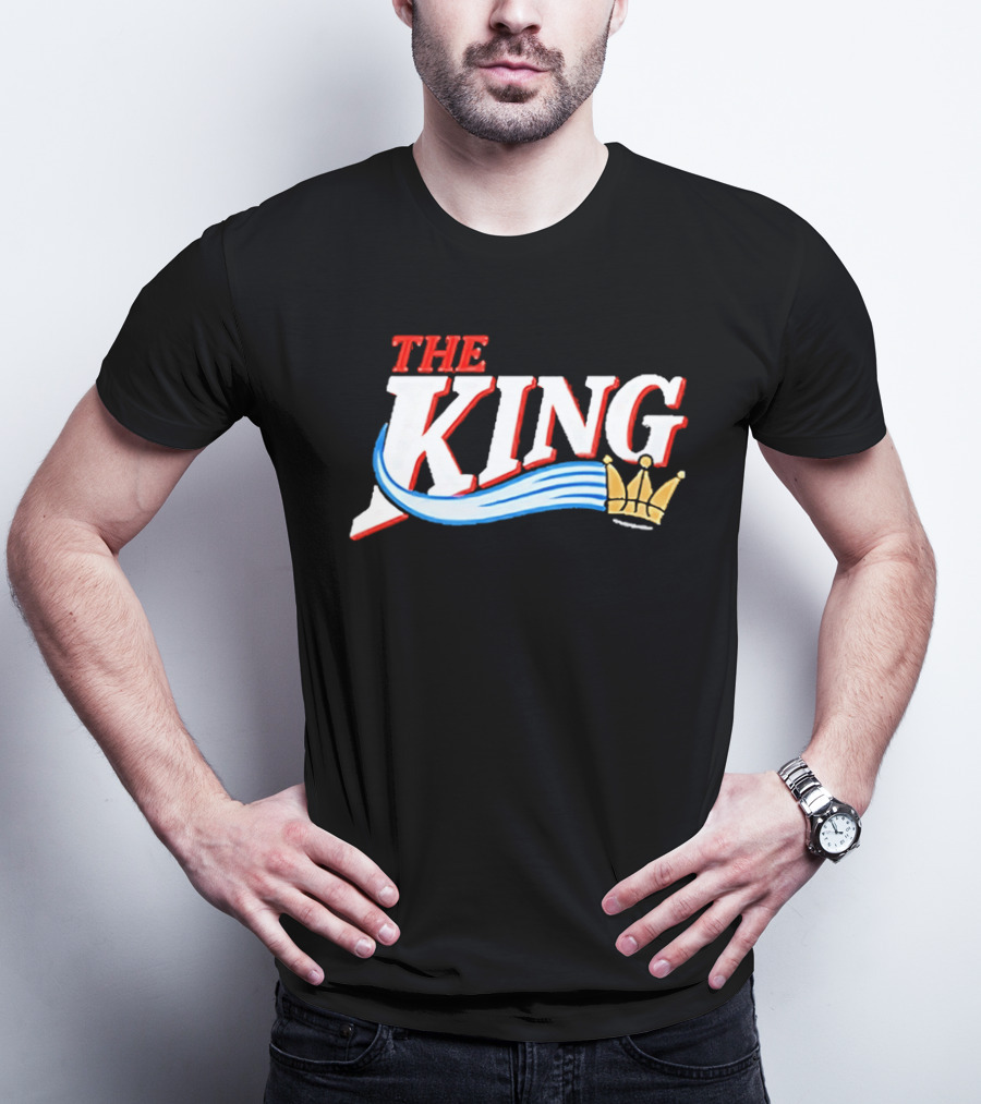 The King Throwback Lebron James Philadelphia 76ers T-Shirt