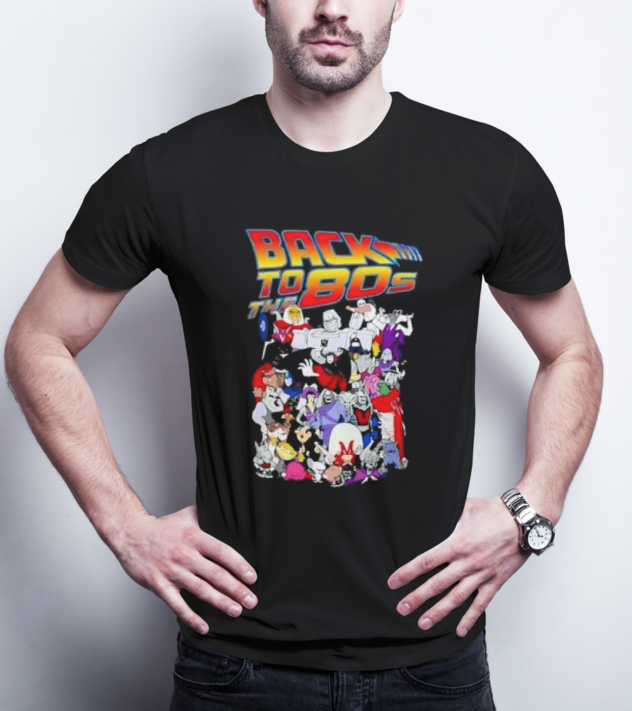 Back To The 80s Various Cartoon Villains Retro Nostalgia T-Shirt