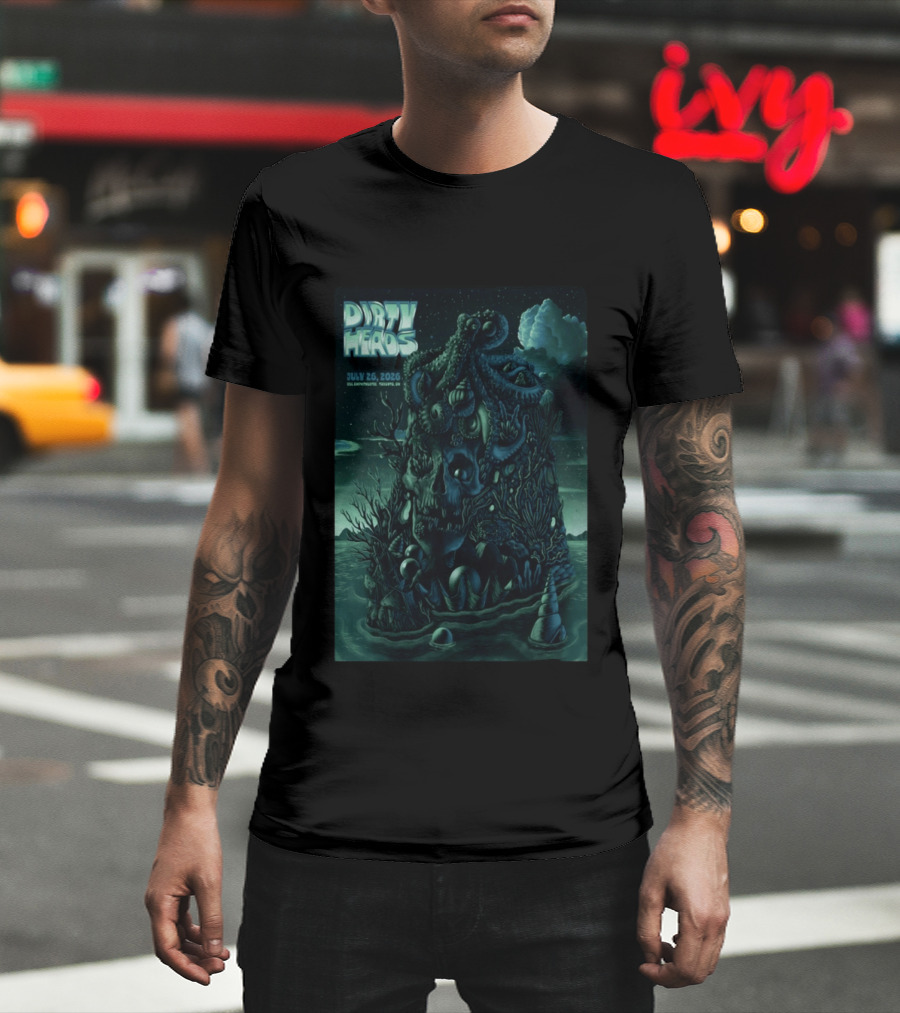 Dirty Heads Toronto Concert Skull Octopus July 26 2026 RBC Amphitheatre T-Shirt