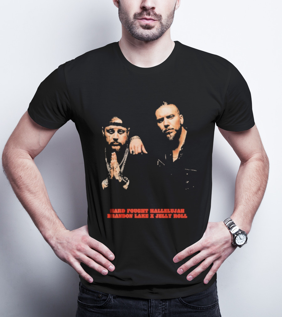 Brandon Lake X Jelly Roll Hard Fought Hallelujah T-Shirt