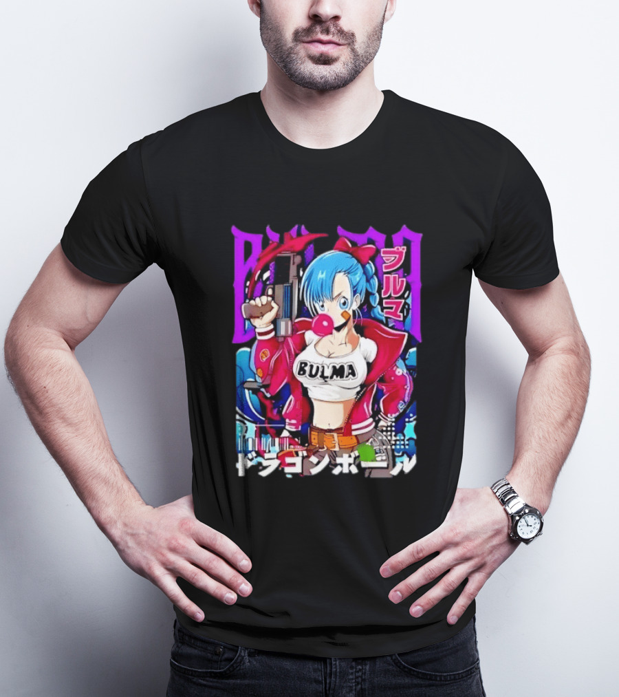 Bulma Dragon Ball Bulma Anime Manga Character Japan Kanji Street T-Shirt
