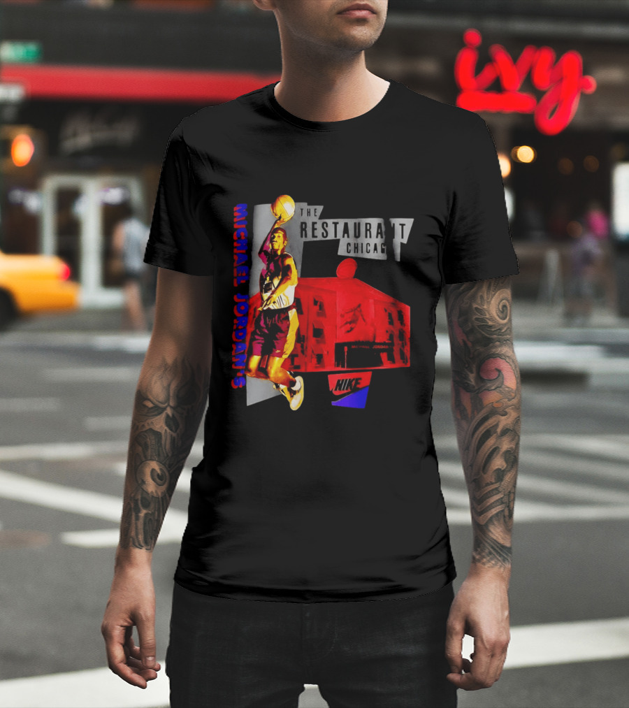 Michael Jordan's Restaurant Chicago Nike Basketball T-Shirt