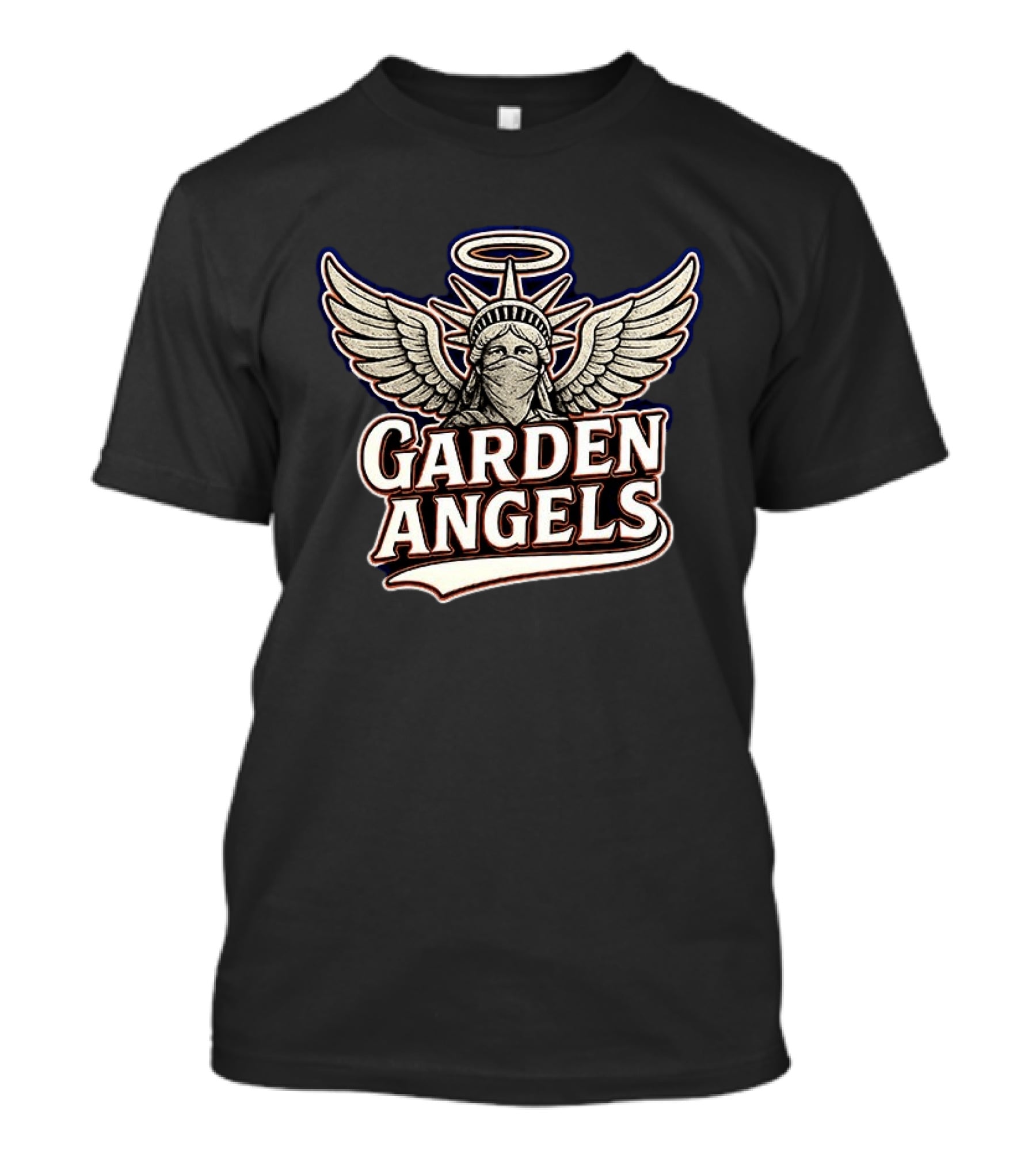 Garden Angels Winged Statue Of Liberty Halo T-Shirt