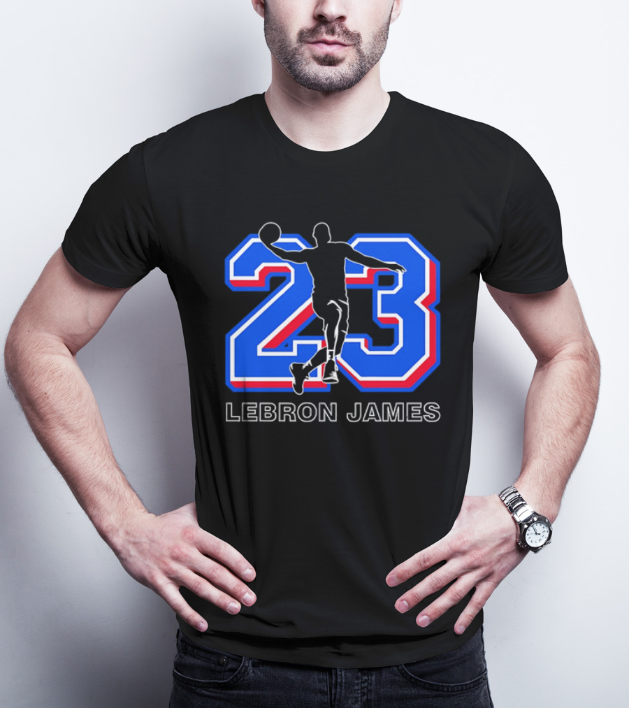 LeBron James 23 Basketball Dunk T-Shirt