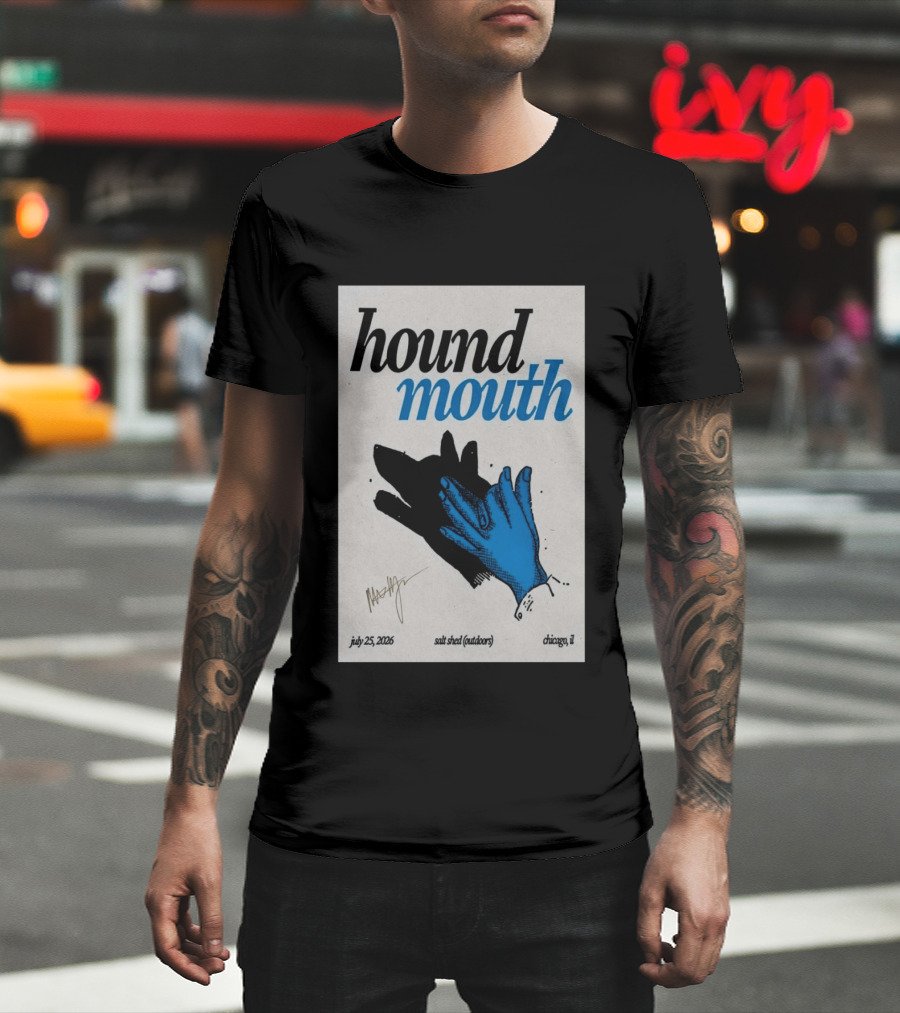 Hound Mouth July 25 2026 Salt Shed Chicago IL Outdoors T-Shirt