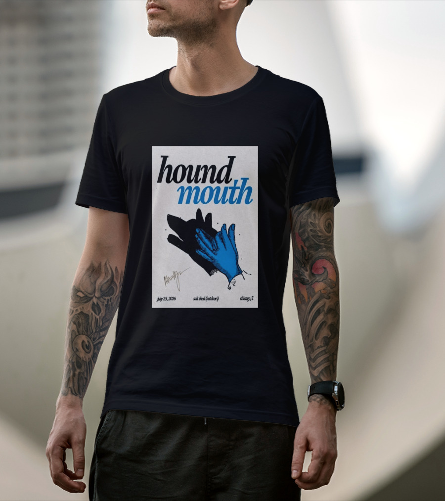 Hound Mouth July 25 2026 Salt Shed Chicago IL Outdoors T-Shirt