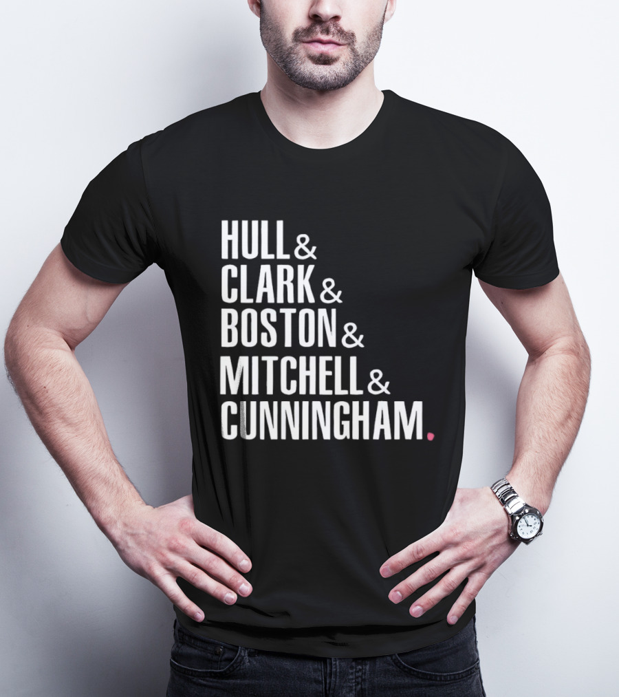Hull Clark Boston Mitchell Cunningham Indiana Fever WNBA Basketball 2026 T-Shirt