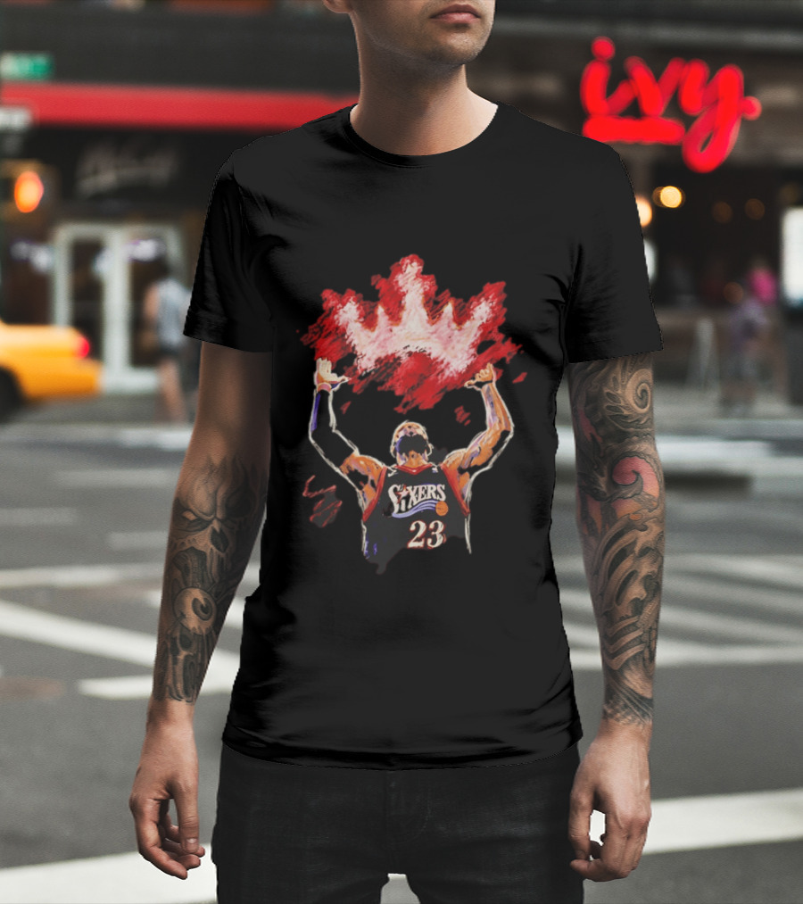 LeBron James The King Philadelphia 76ers NBA 2026 23 Jersey T-Shirt
