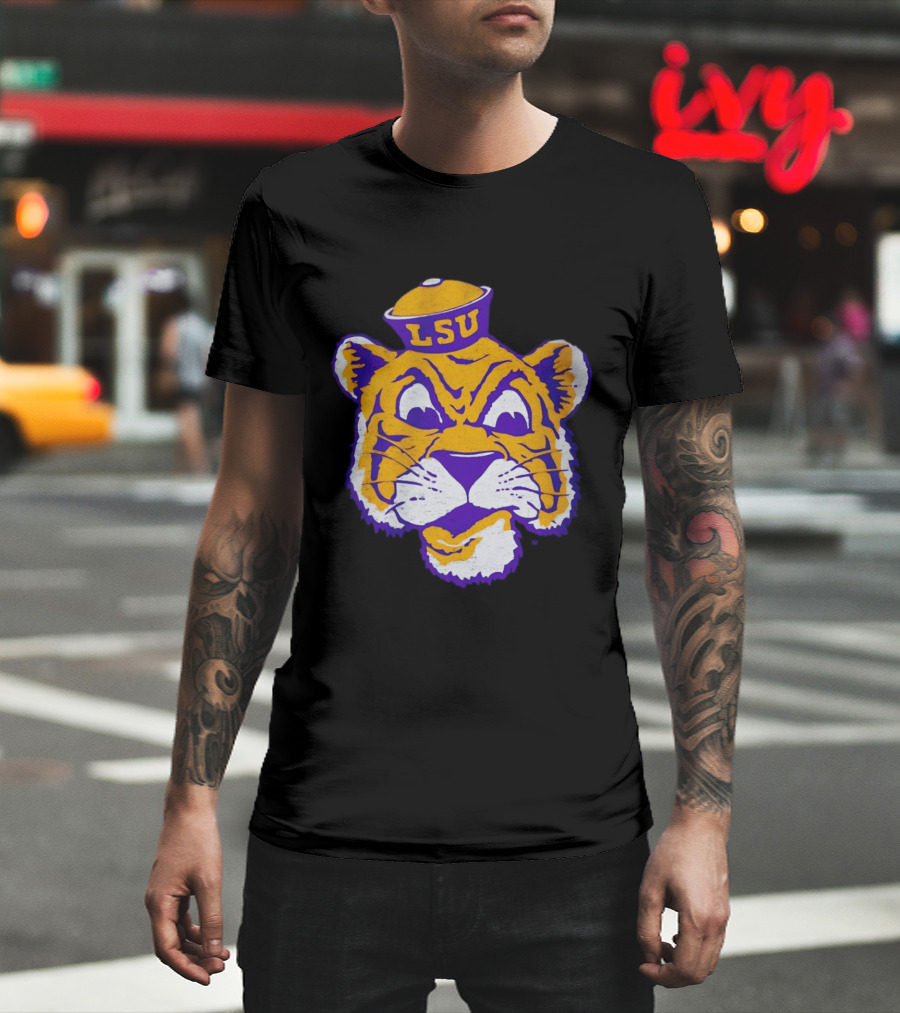 LSU Tigers Big Face 2026 Tiger Head LSU T-Shirt