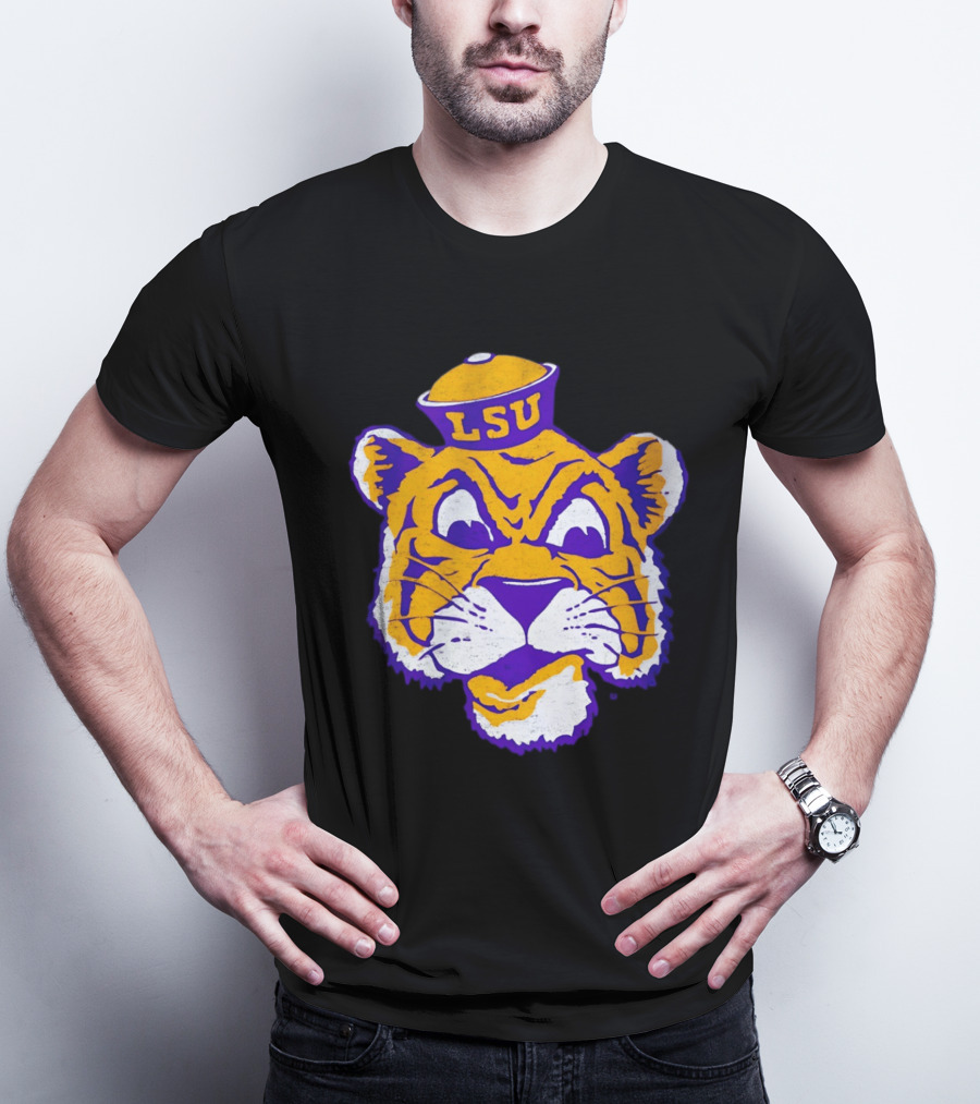 LSU Tigers Big Face 2026 Tiger Head LSU T-Shirt