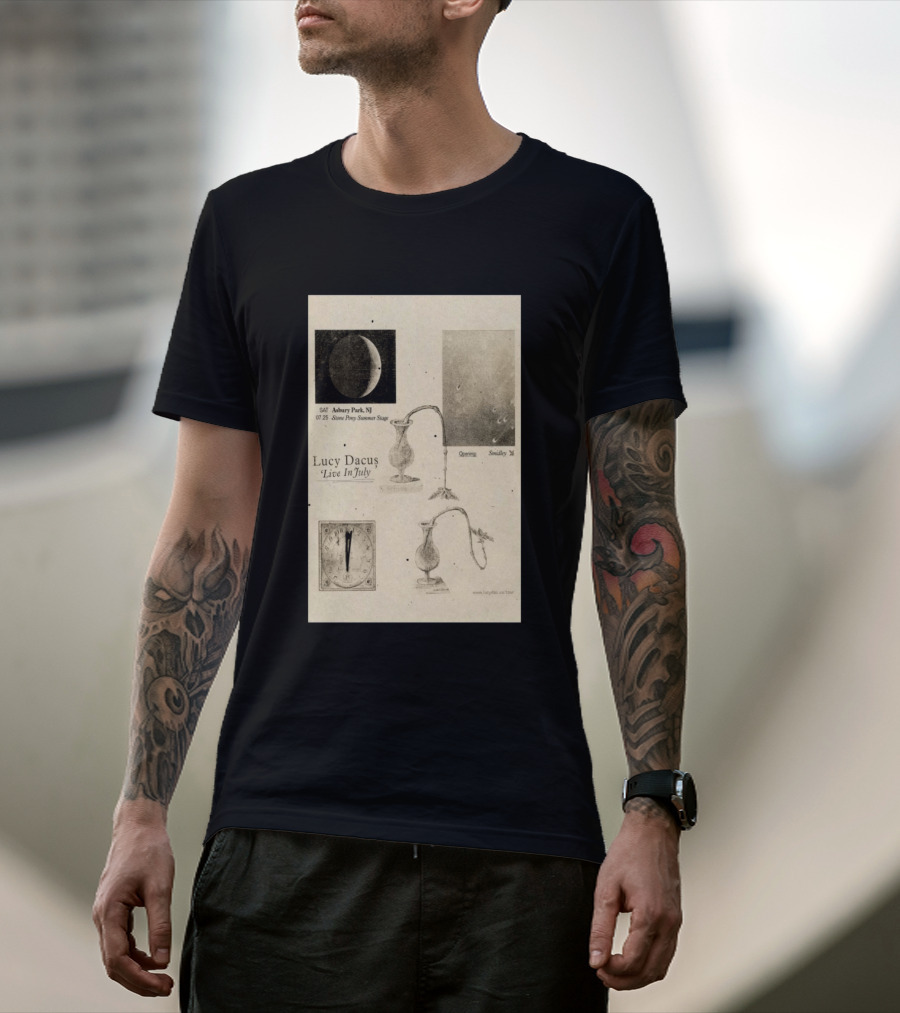 Lucy Dacus Live In July Asbury Park NJ Stone Pony Summer Stage 07 25 Opening Smidley Moon Stage T-Shirt
