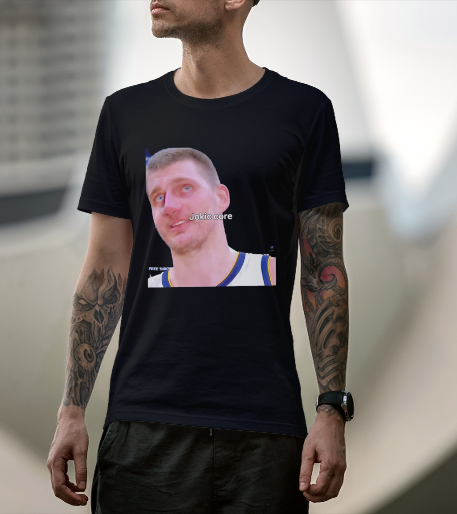 Jokic Core Nikola Jokic Free Throw Basketball T-Shirt
