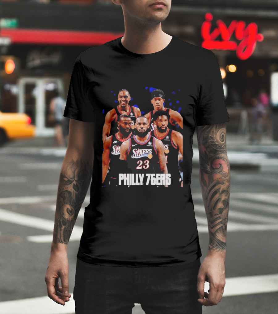 Philadelphia 76ers Big Five LeBron James Philly 76ers 23 T-Shirt