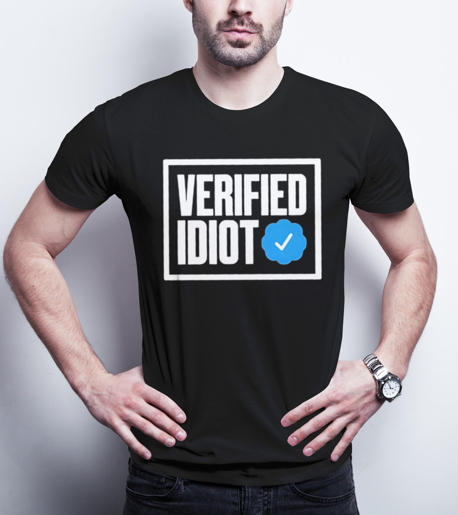 Verified Idiot Checkmark Box T-Shirt