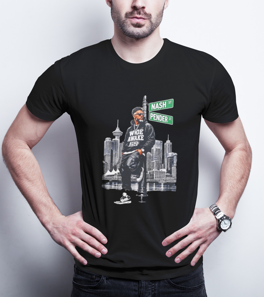 Wide Awake 252 Nash Street Pender Street Urban Skyline T-Shirt