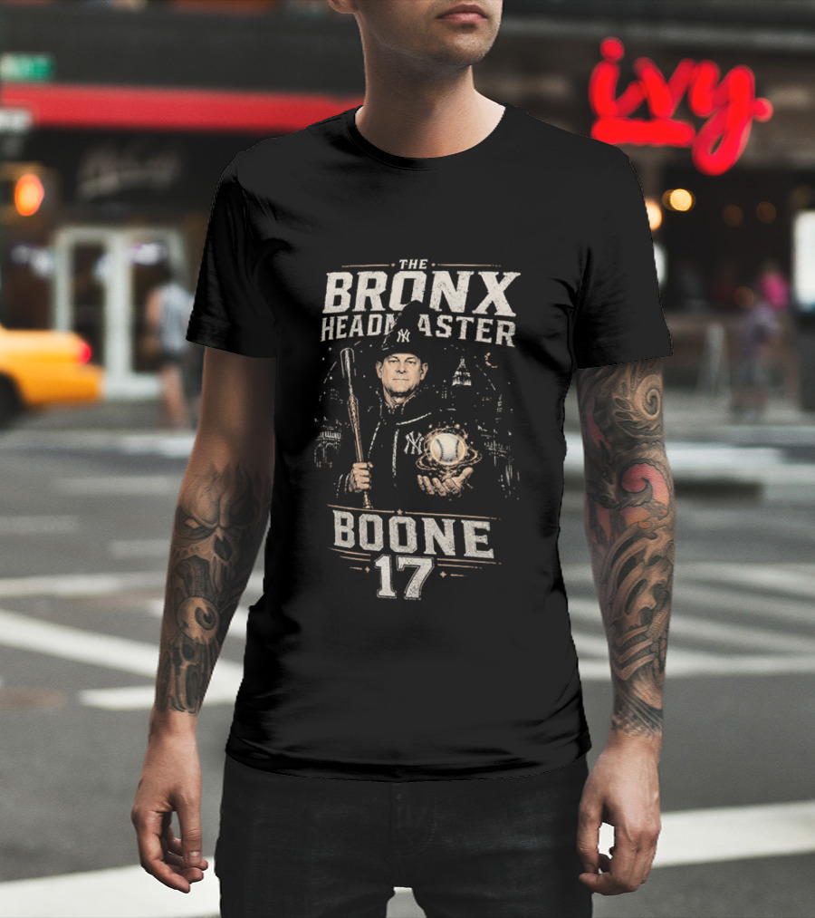The Bronx Headmaster Boone 17 New York Yankees Cityscape T-Shirt