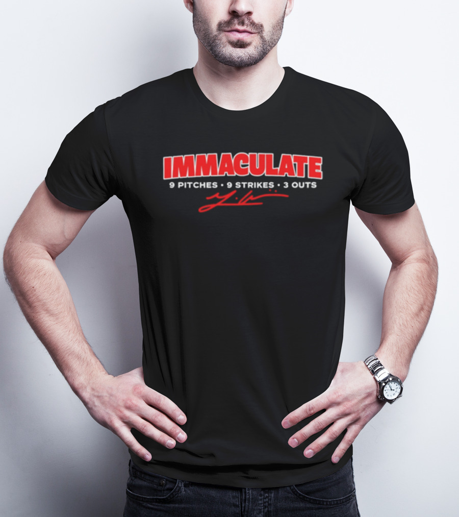IMMACULATE 9 Pitches 9 Strikes 3 Outs T-Shirt