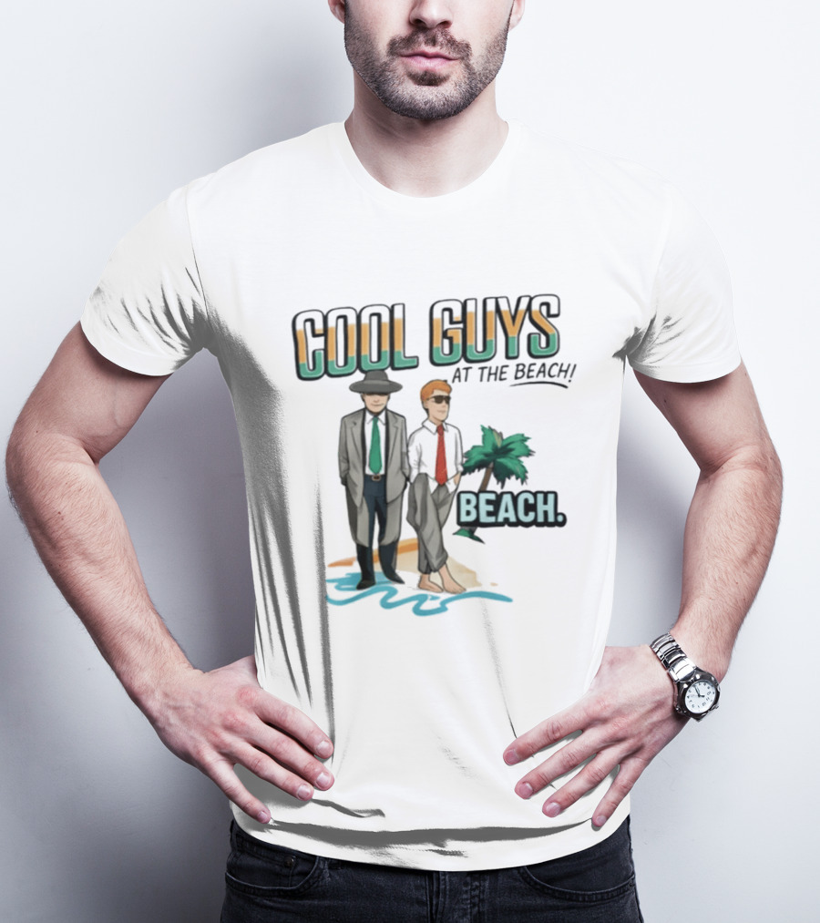 Cool Guys At The Beach Beach T-Shirt