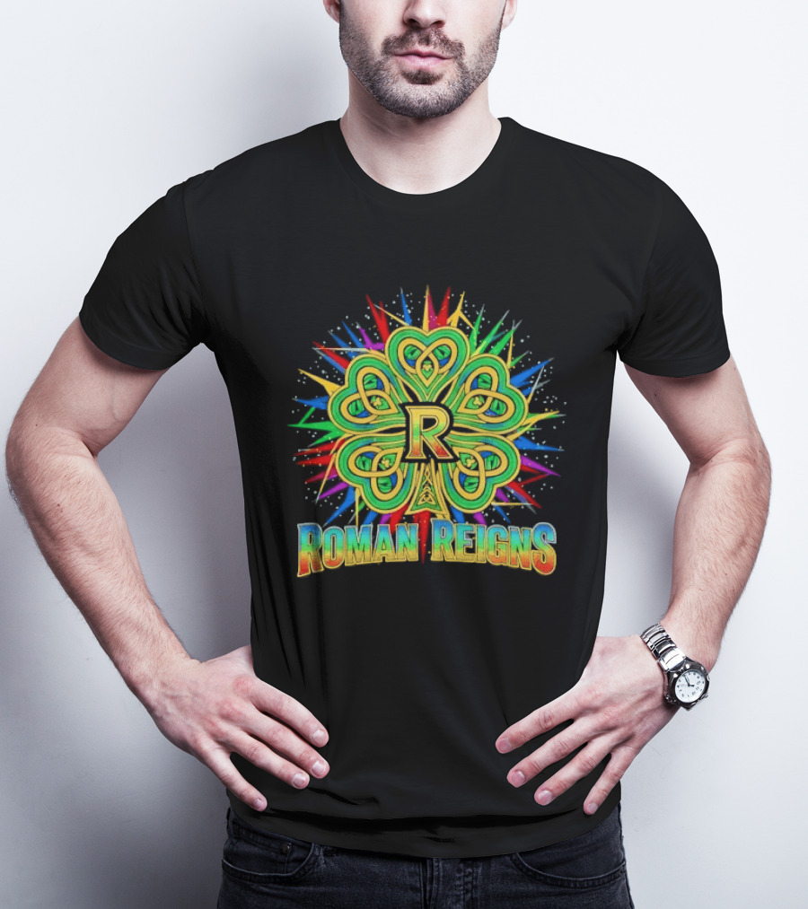 Roman Reigns Shamrock St Patrick's Day 2026 WWE Celebration T-Shirt