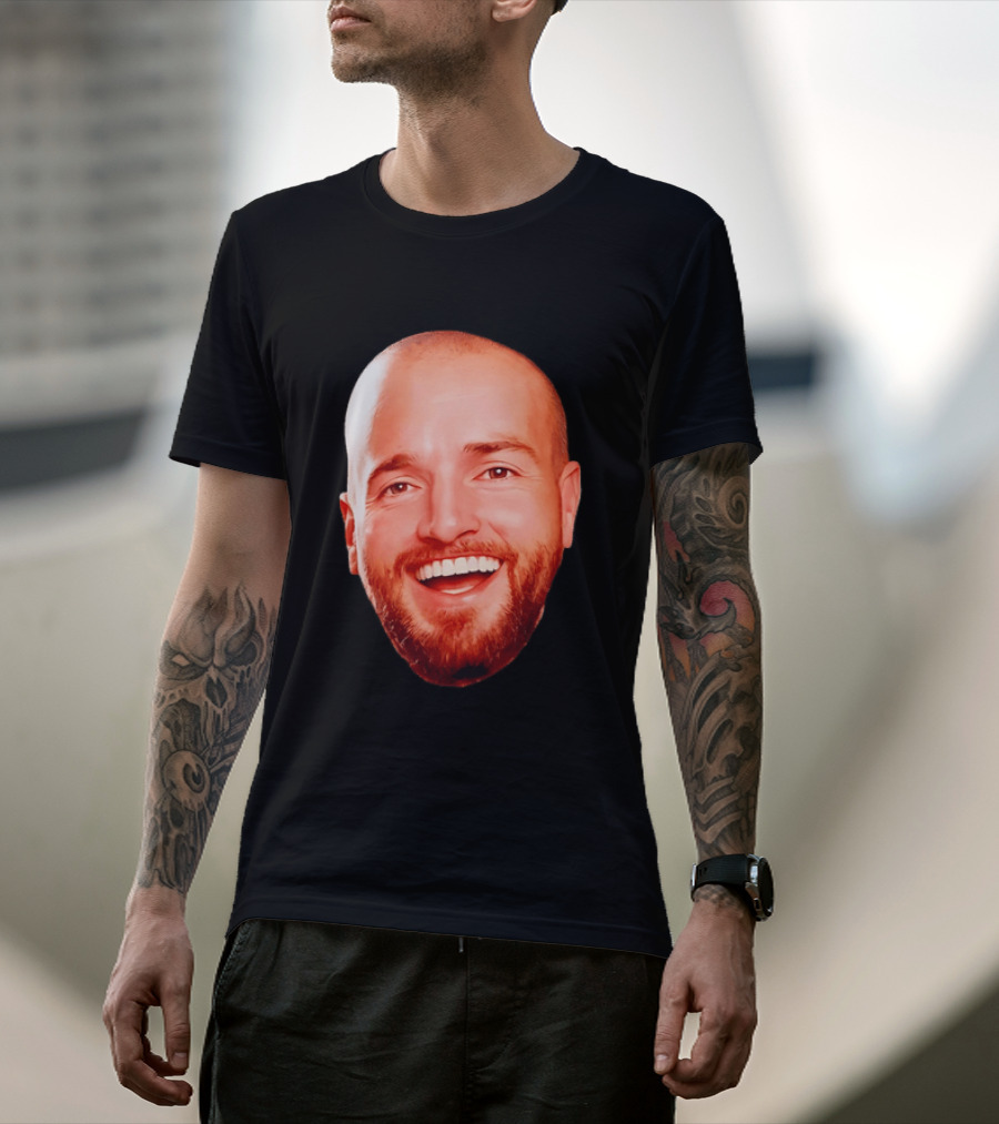 The Smiling Man Happy Face Bold Expression T-Shirt